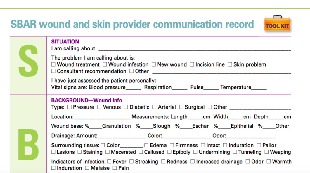 Sbar Sample Pdf Sbar Wound And Skin Provider Communic - vrogue.co