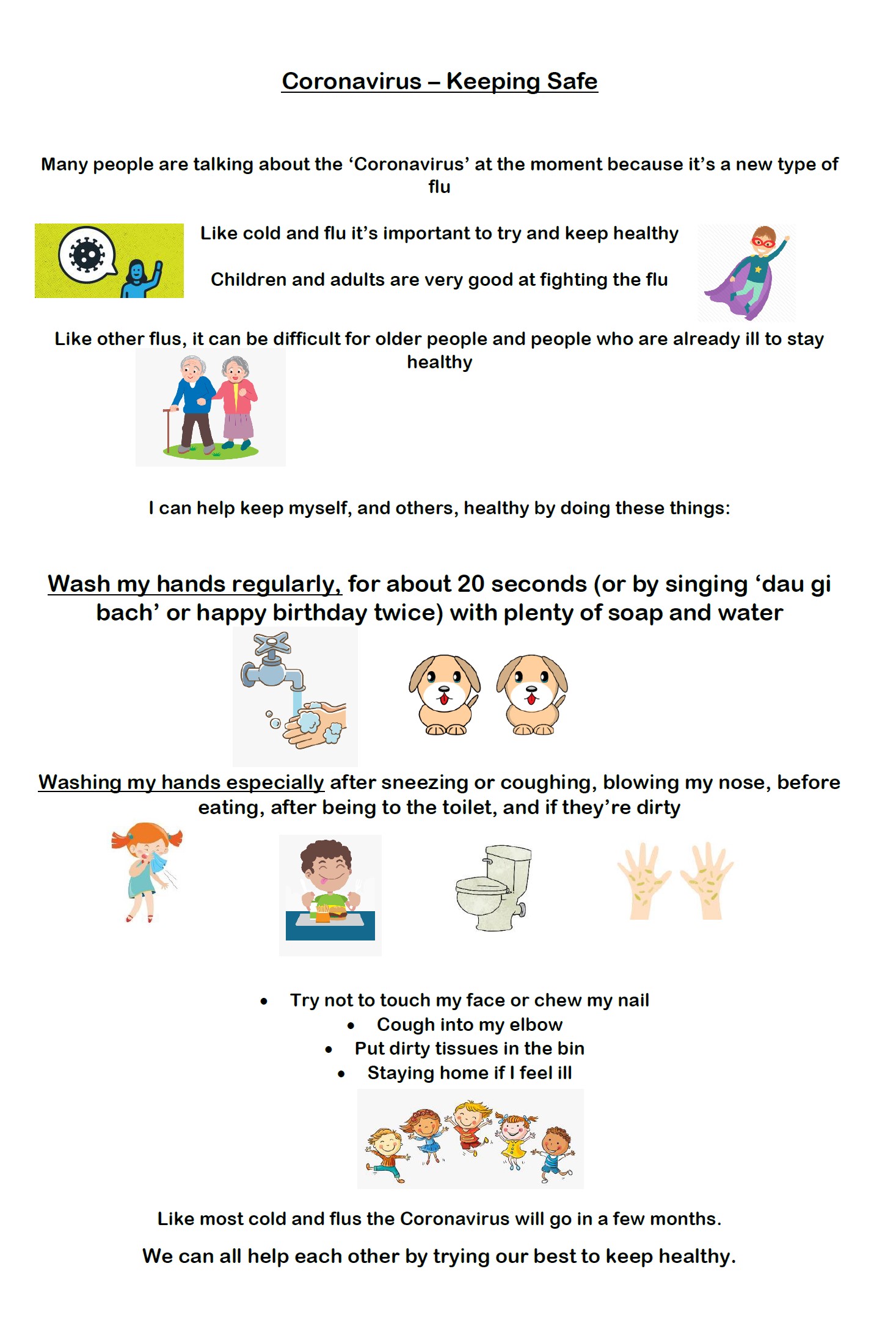 Safe Hands Social Story