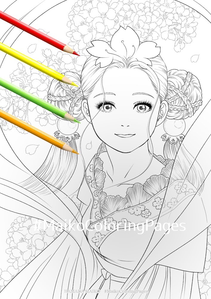 Maiko Coloring Pages (@MaikoColoring) さんのイラスト・マンガ作品まとめ (13 件) - Twoucan