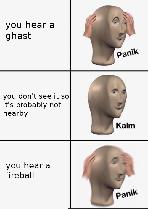 Minecraft Ghast Memes Tomorrow We'll Summon This... Sticky