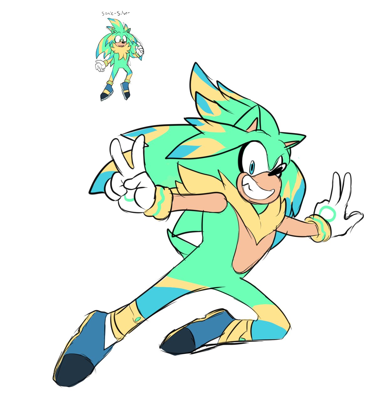 Sonic And Silver Fusion