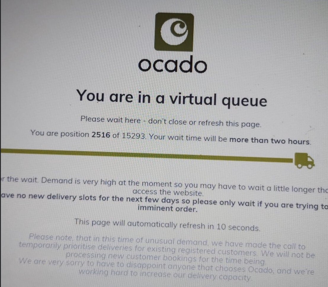 Tesco No Delivery Slots Twitter