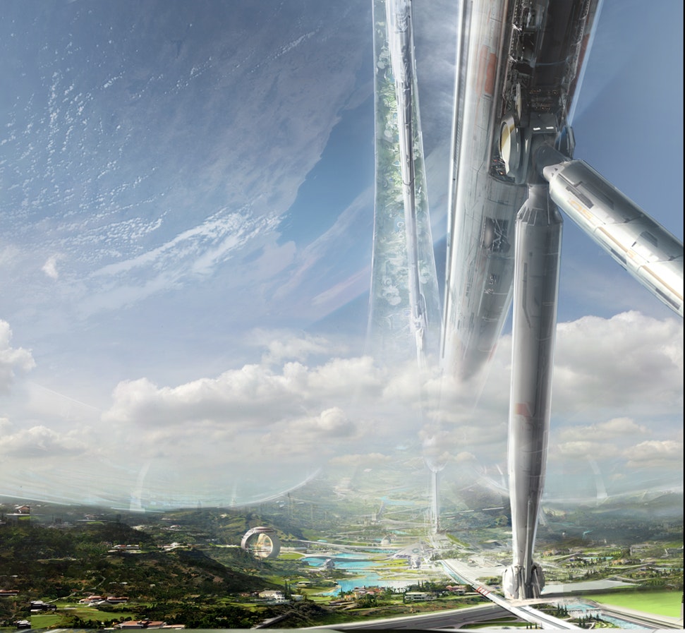 Elysium Space Station Concept Art