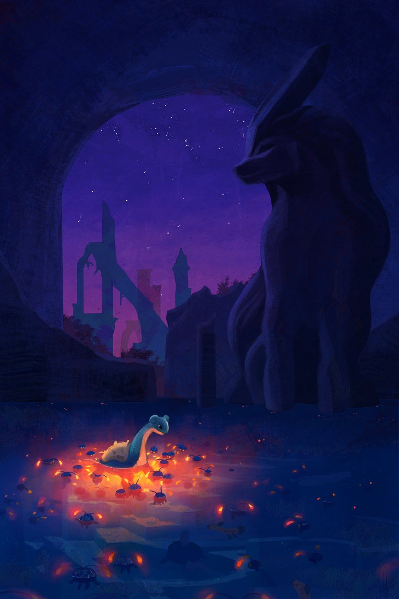 ポケモン「Exploring the Pokemon sea ? 」|Devin Elle Kurtzのイラスト