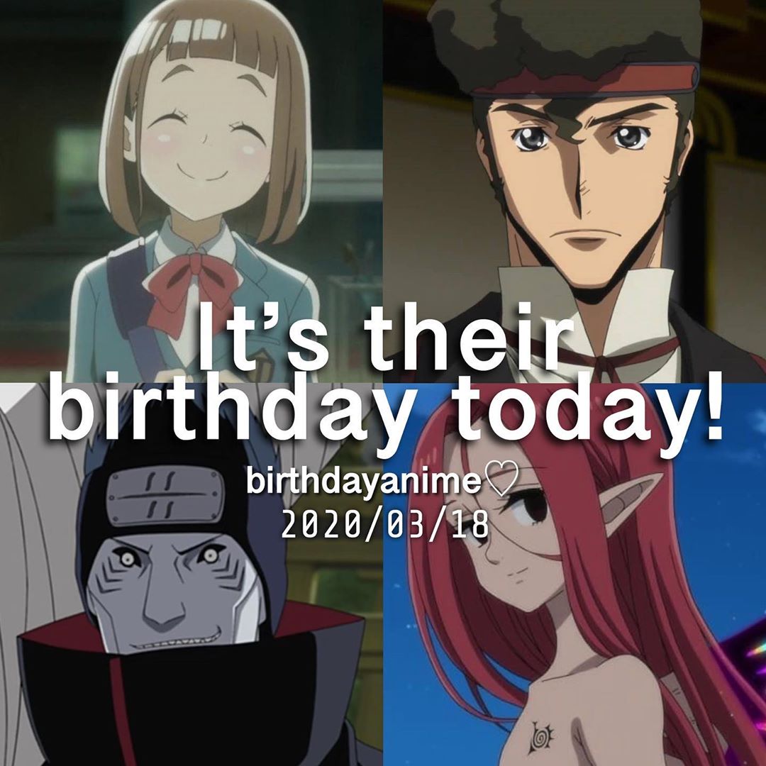 Anime and characters: 1. Sora yori mo tooi basho (Mari Tamaki) 2. Code ...