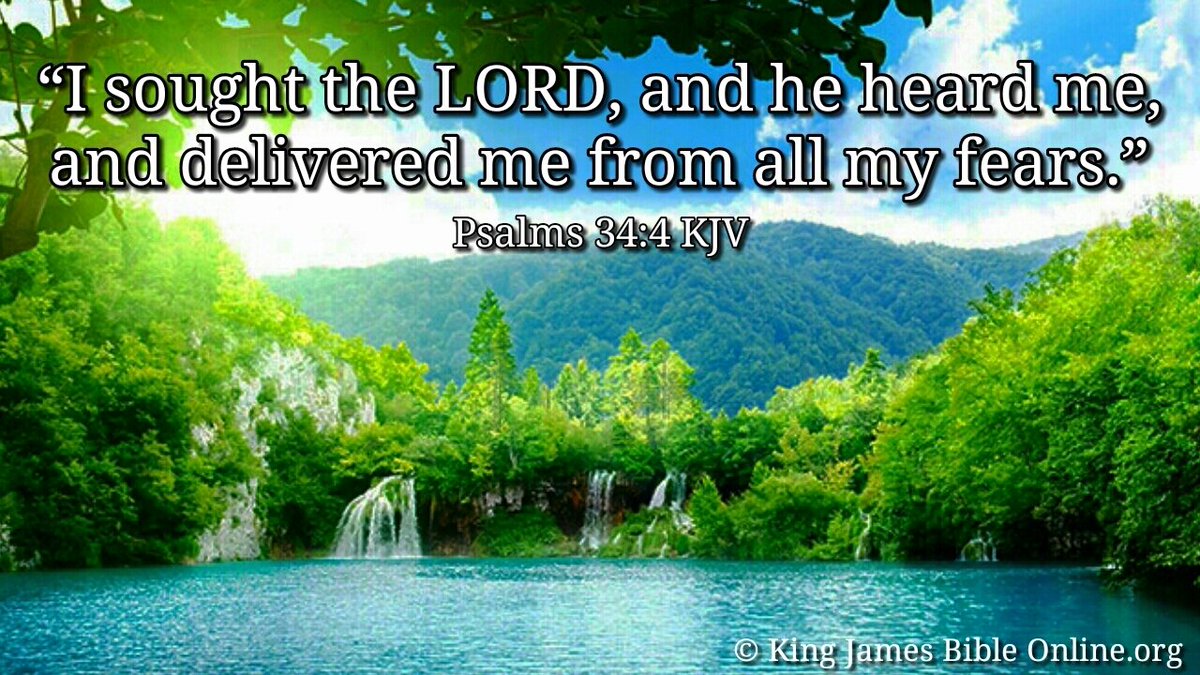 Psalm 34:4 Kjv