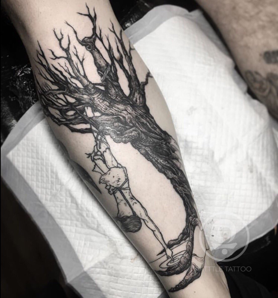 Twisted Tree Tattoo