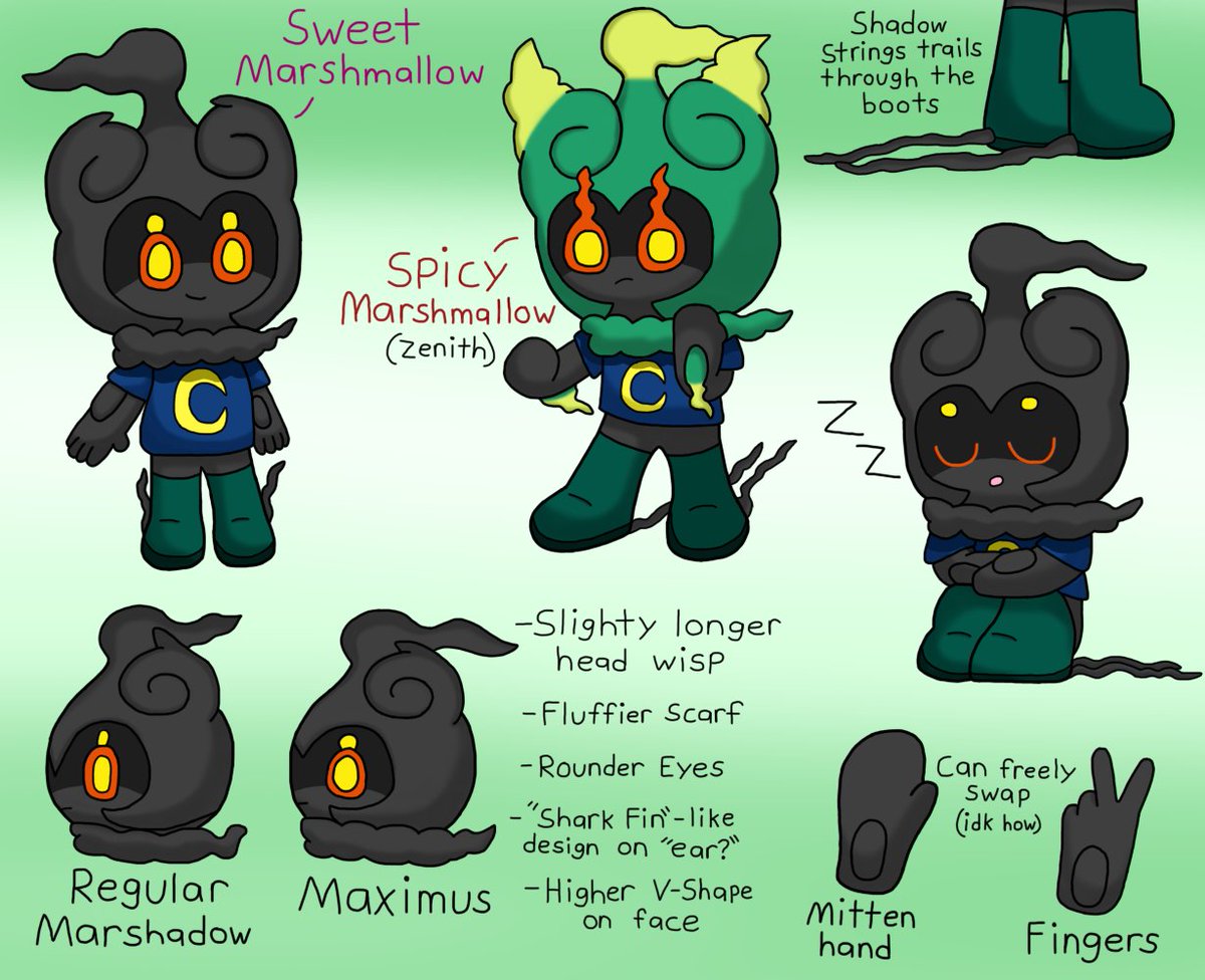 WishyTheWashu Maximus the Marshadow Zayden the Hoopa Tippy 」Marshadow ...