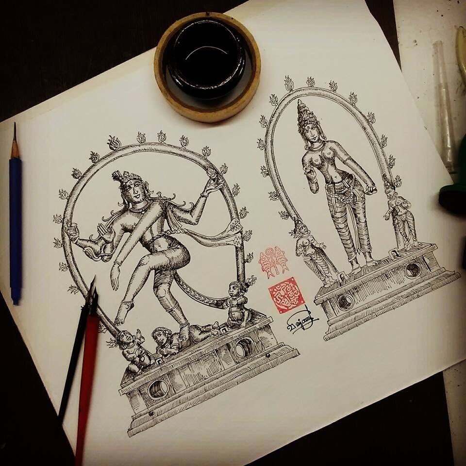 Nataraja Drawing