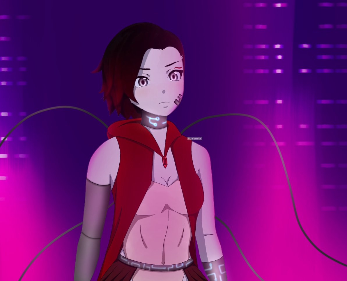 Sombrella on Twitter: "Edit Cyberpunk AU: Ruby Rose #RWBY #RubyRose https://t.co/16yhspnT5f ...