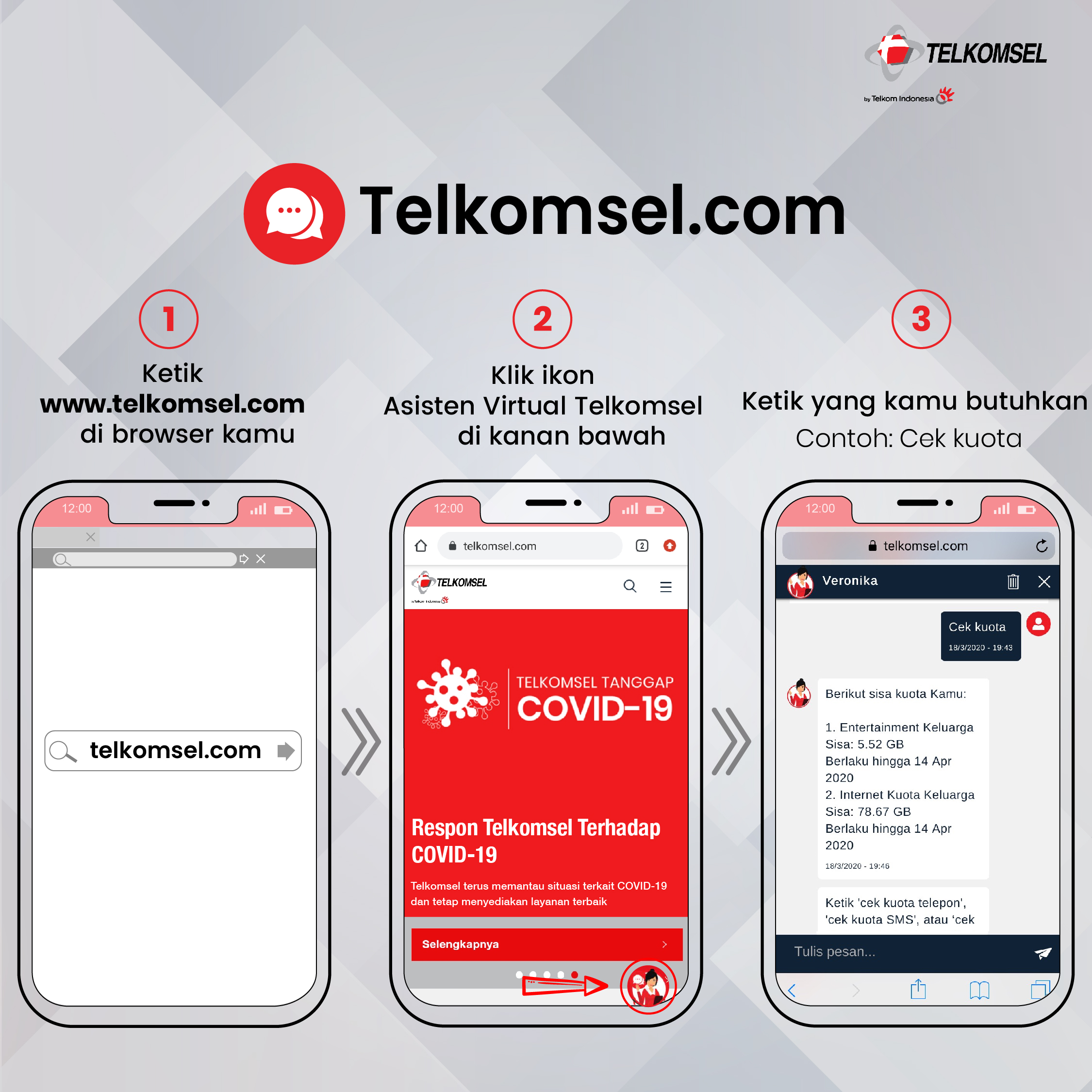 Telkomsel on Twitter: "Butuh bantuan terkait produk dan layanan Telkomsel? Meskipun hari ini ...