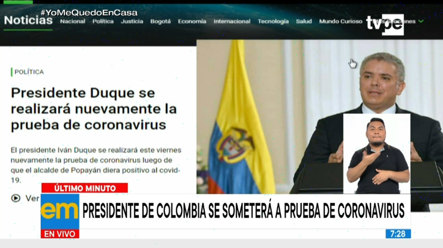 Tvperú Noticias On Twitter LoÚltimo Presidente De Colombia Se