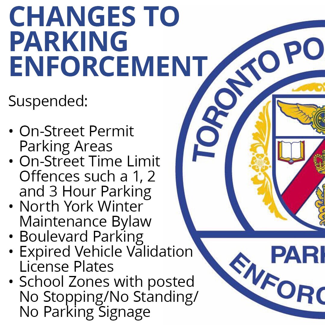 Changes to Parking Enforcement Suspended: -on street permit parking ...