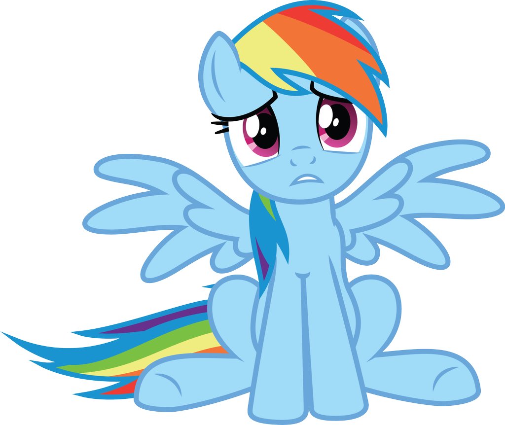 Rainbow Dash Confused