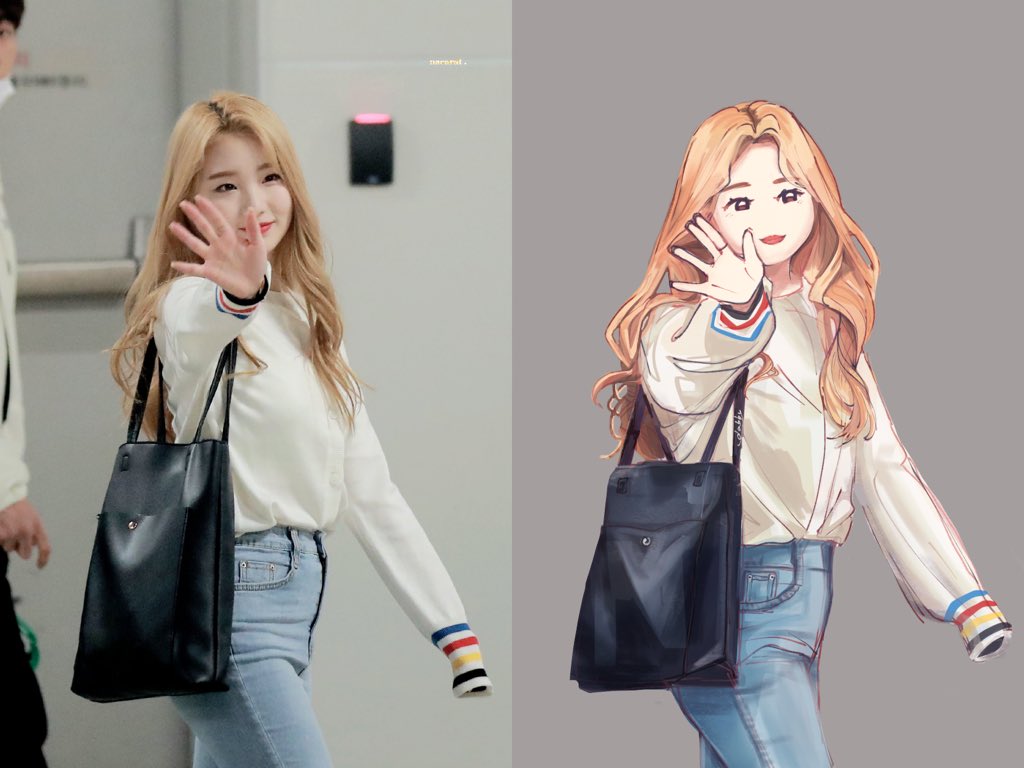 「photo study(^q^)? ref: nacaratYJ #loonaf」|( • 8 • ) @ ;_;のイラスト