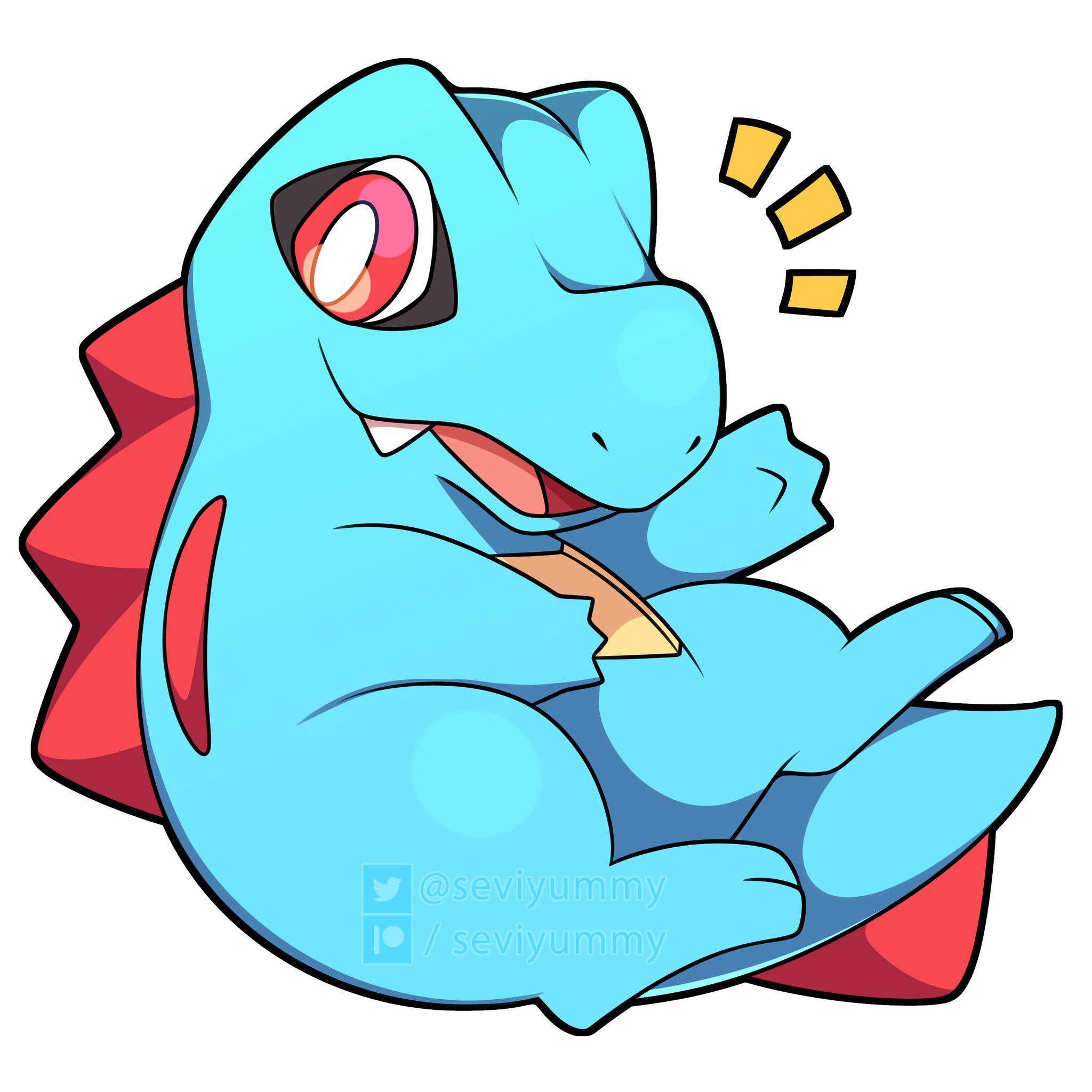 Sevi 🌸🌿 on Twitter: "Chibi Totodile! ~~ How are you guys doing? Are you currently watching any ...