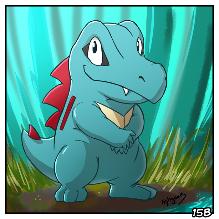 Totodile Drawing