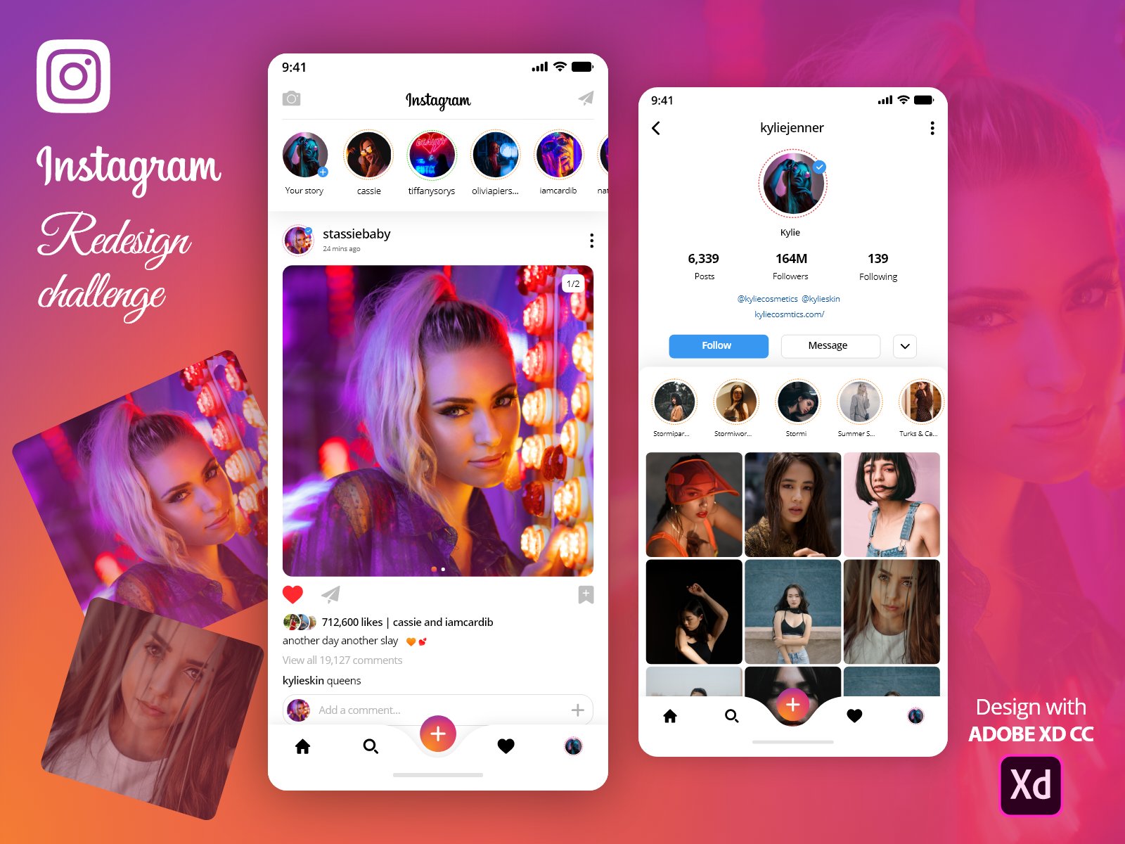 UpLabs 👑 on Twitter: "Download Instagram redesign challengemade by __mr.lol_ at: 👉 https://t.co ...
