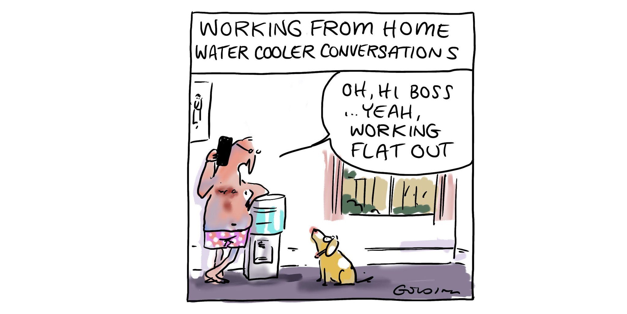 Water Cooler Talk Cartoon