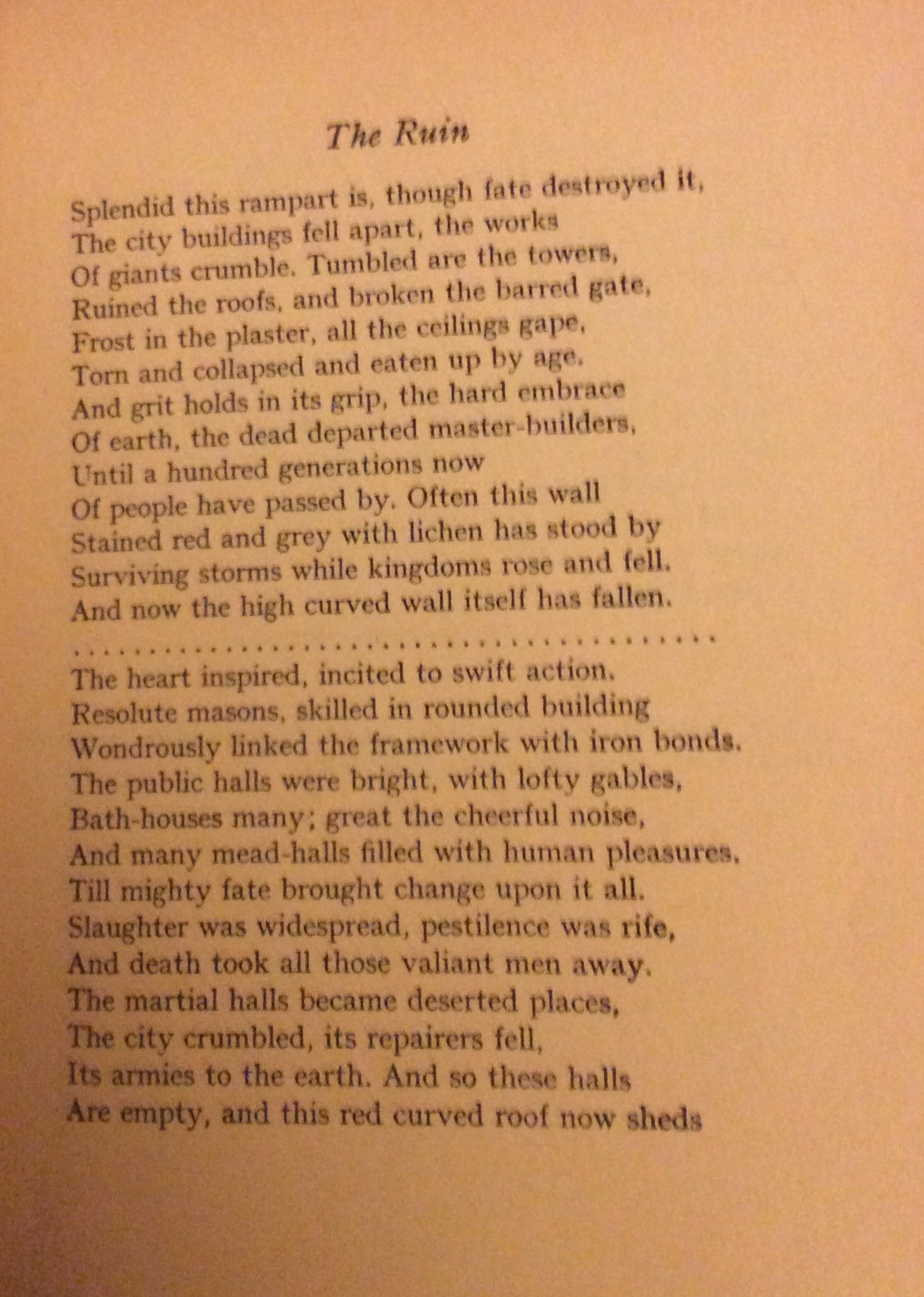 The Ruined City Poem