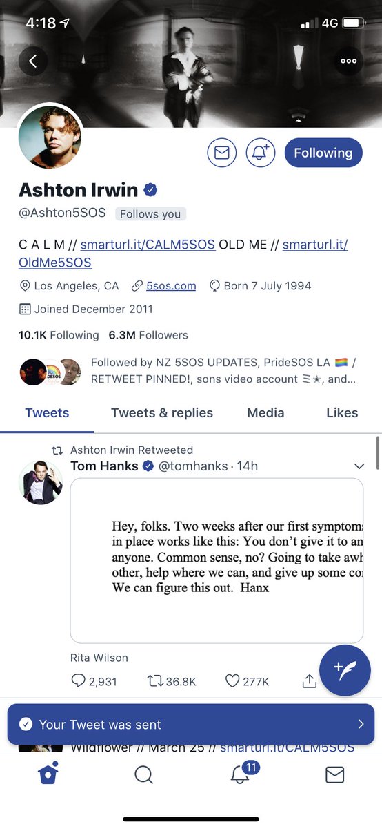 Ashton Irwin Twitter Icon