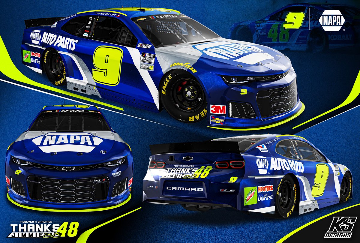 Kyle Sykes with a throwback concept for JJ's Hendrick teammates to ...