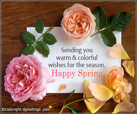 Happy Spring Day Message