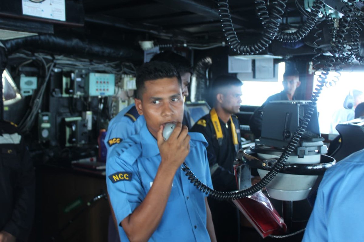 Kerala: INS Tir, a cadets' training ship of Indian Navy under Southern ...