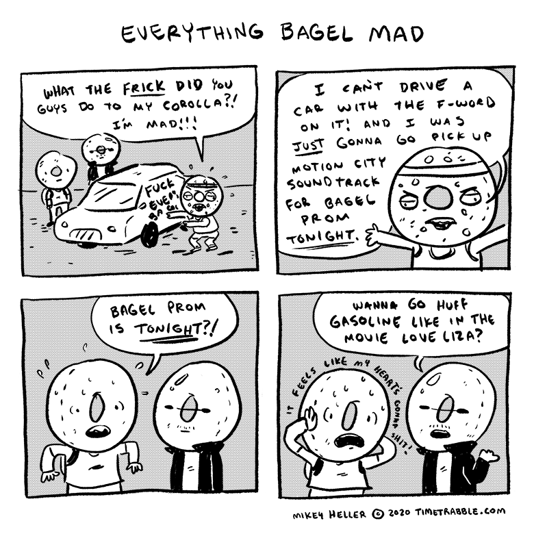 「i drew a comic about Everything Bagel 」Mikey Hellerの漫画