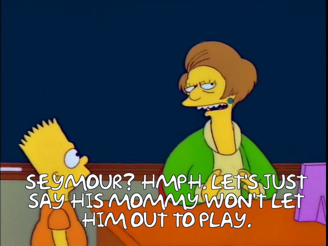 Edna Krabappel Seymour Skinner