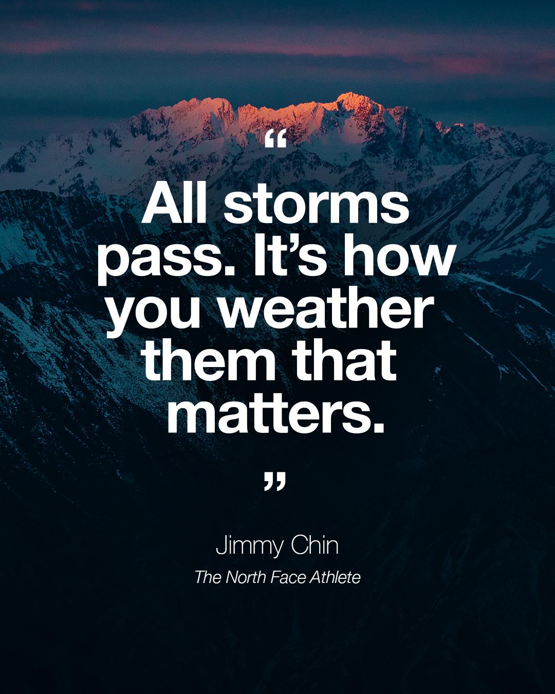 Storm Will Pass Quotes Inspirational Typographic Quote Life Isn't