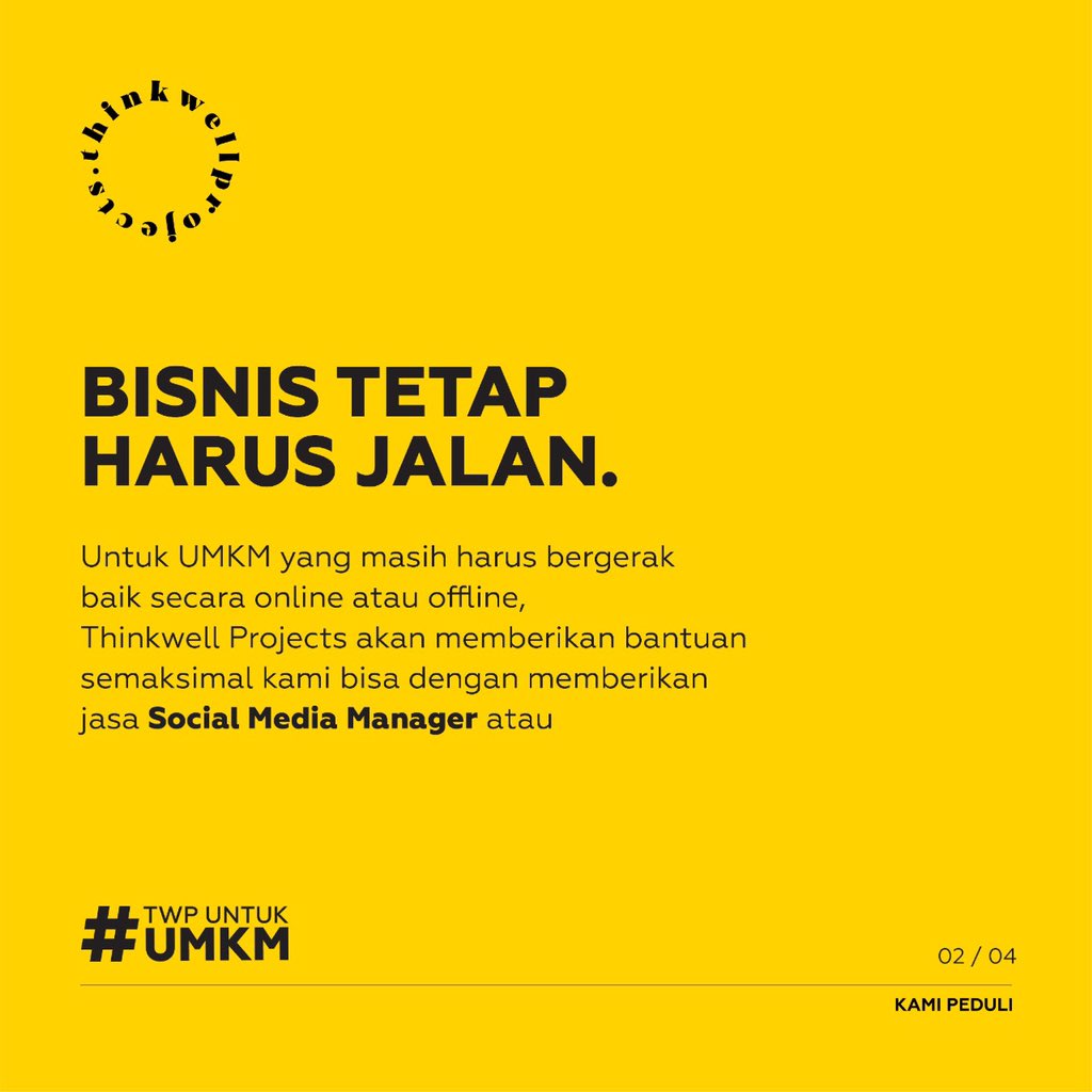THINKWELL PROJECTS on Twitter: "#TWPuntukUMKM…