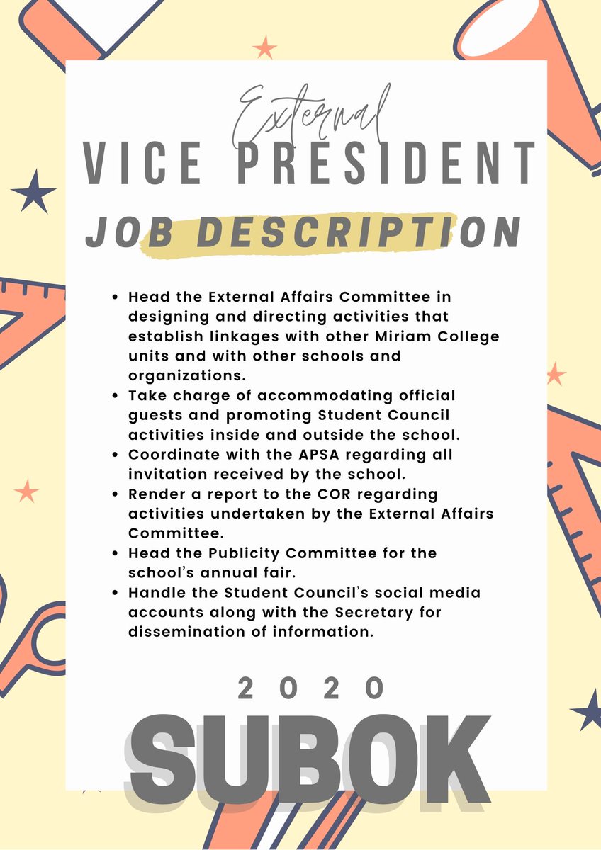 Student Council Secretary Job