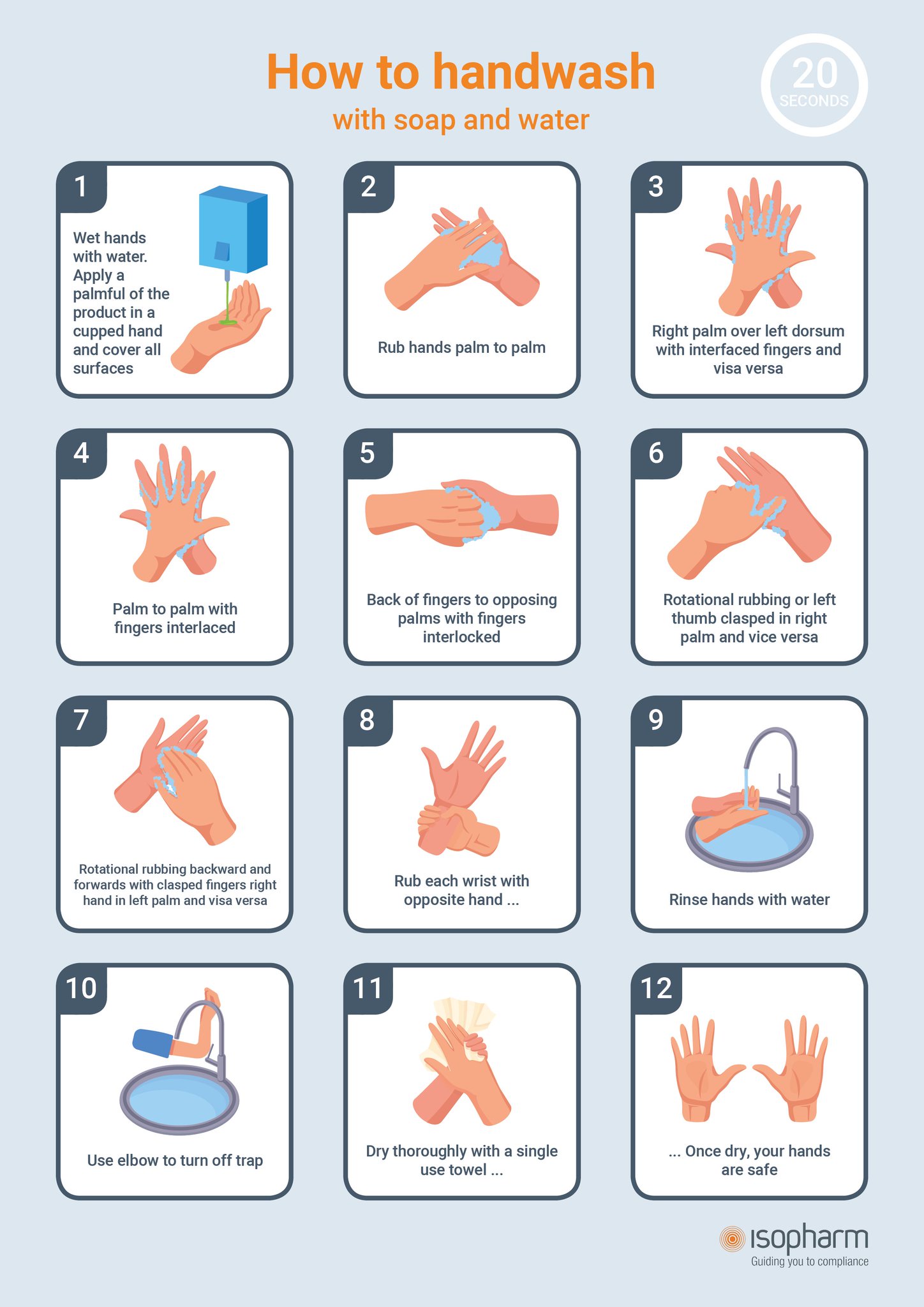 Hand Washing Protocol Sign