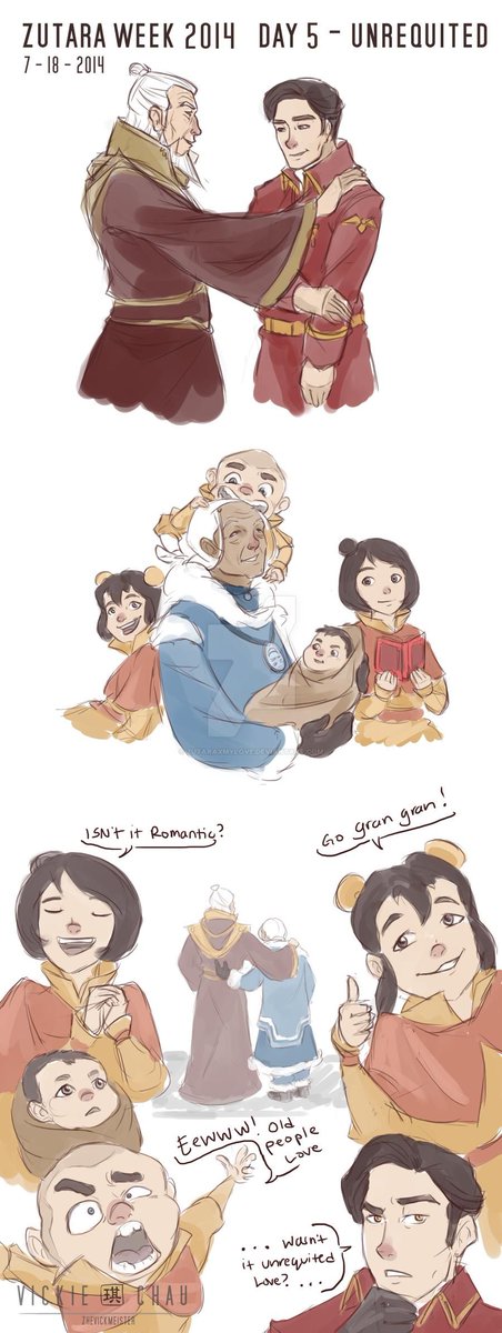 Zutara Child Fanart Zutara Modern AU (Zuko X Katara Comic Dub)