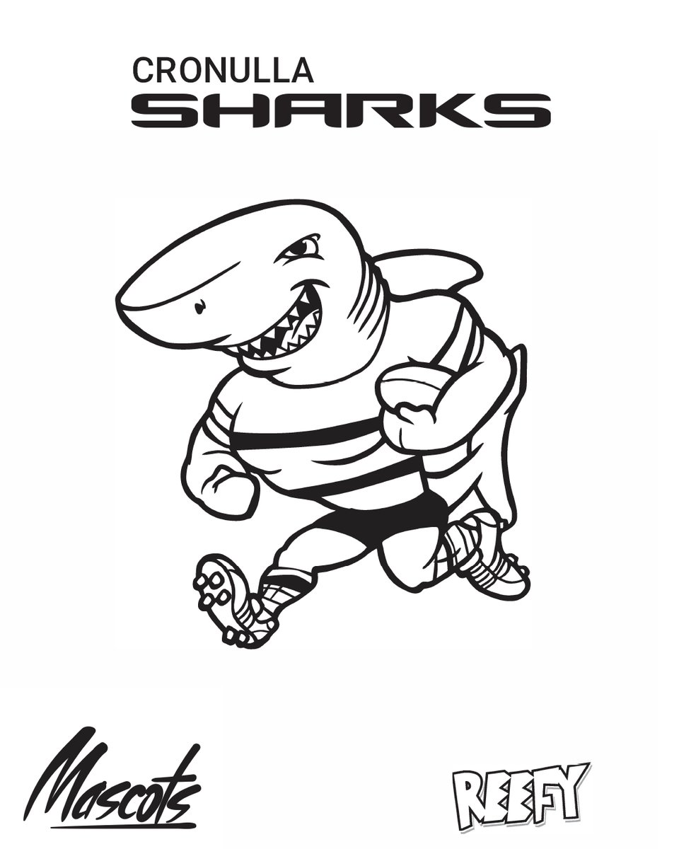 Nrl Colouring Pages For Kids GOLD COAST TITANS NRL TEAM LOGO ROUND PIN