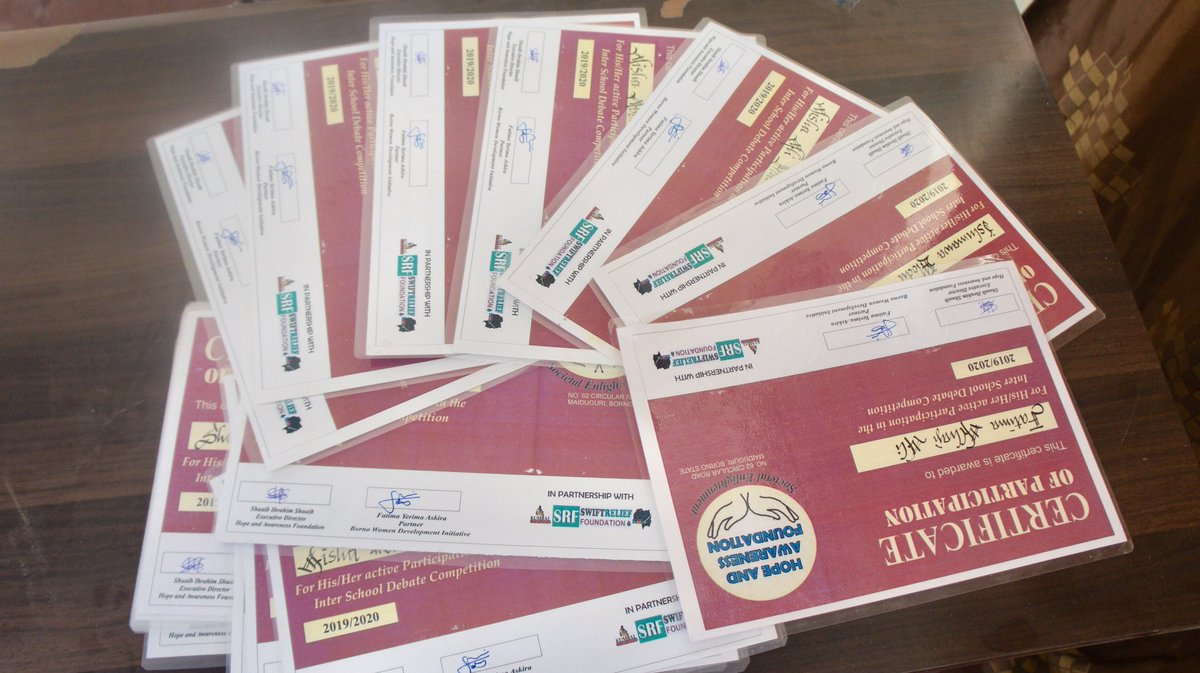 Debate Competition Certificate