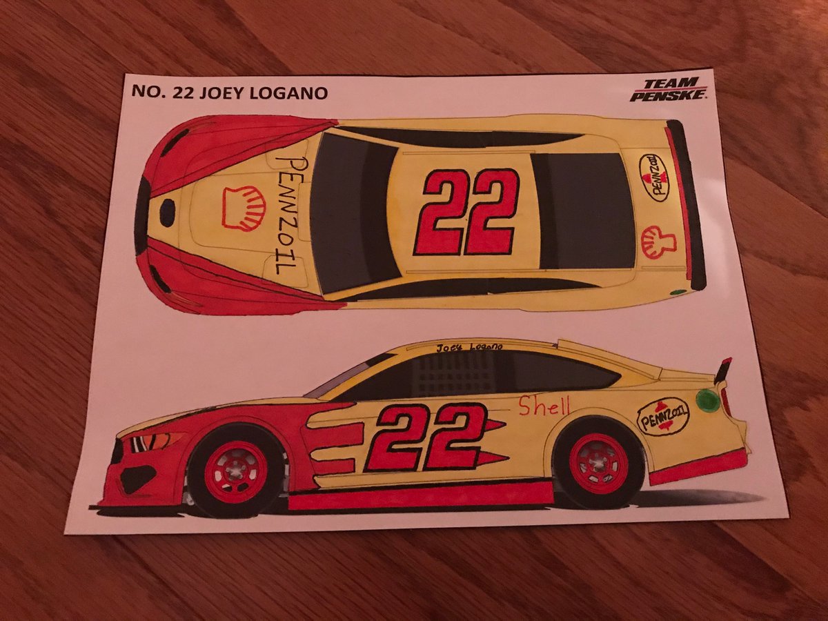 Joey Logano Car Coloring Pages