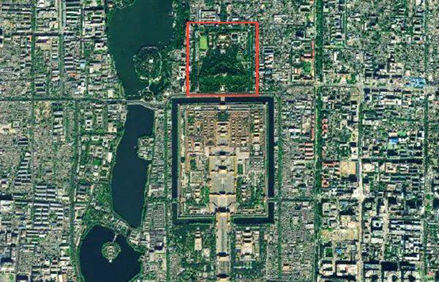 Forbidden City China Aerial View