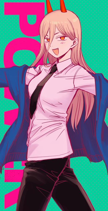 「power (chainsaw man) open mouth」Fan Art(Popular)｜4pages