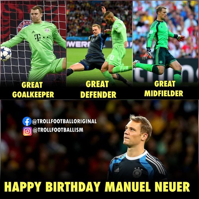 Manuel Neuer's Birthday Celebration | HappyBday.to