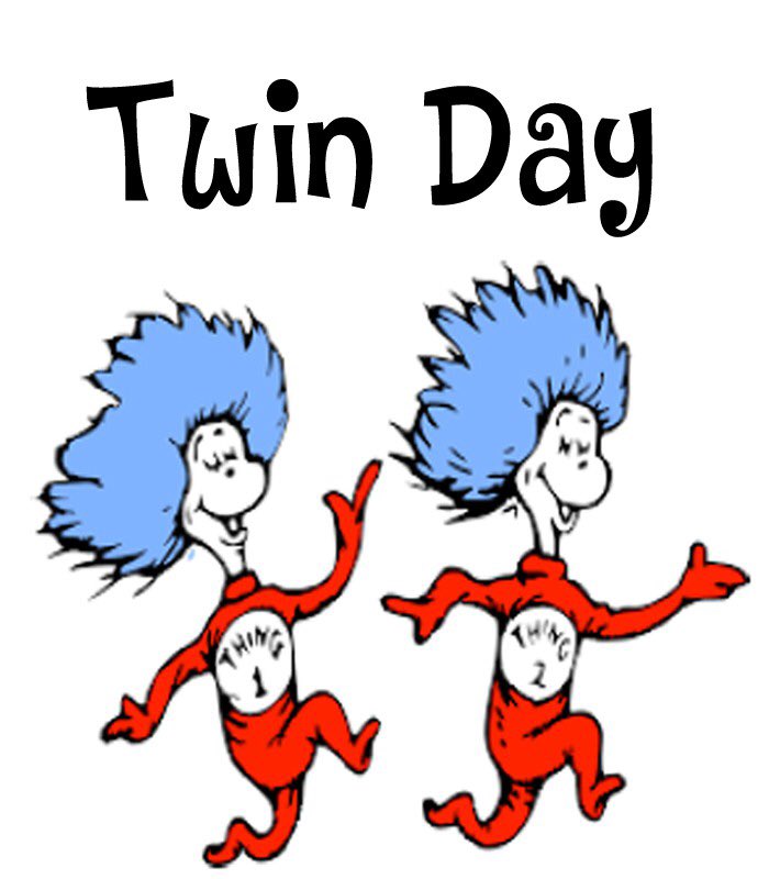 Twin Day At School Clipart