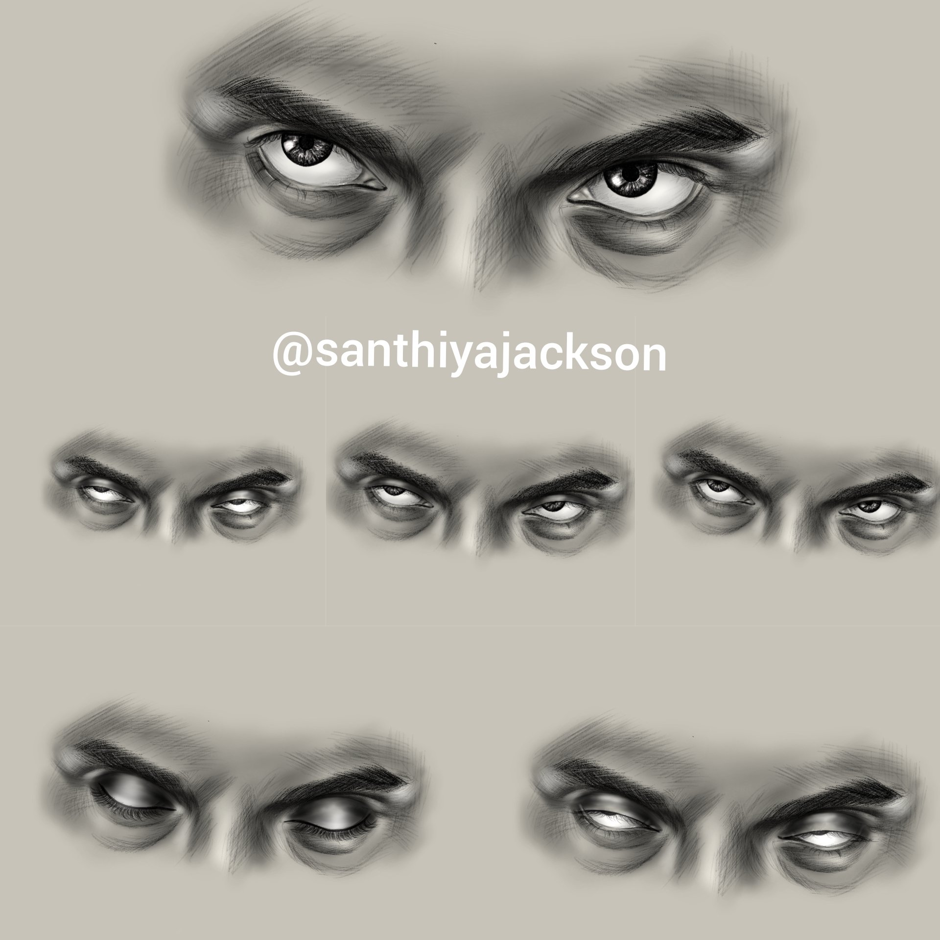 Realistic Male Eye Sketch