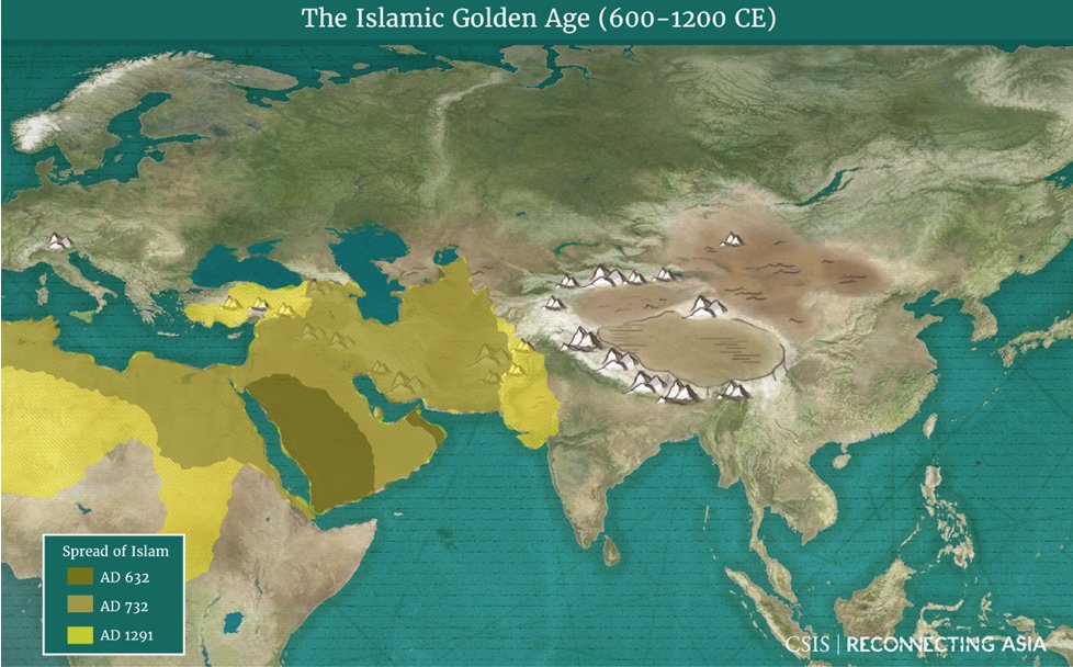 Golden Age Of Islam Map