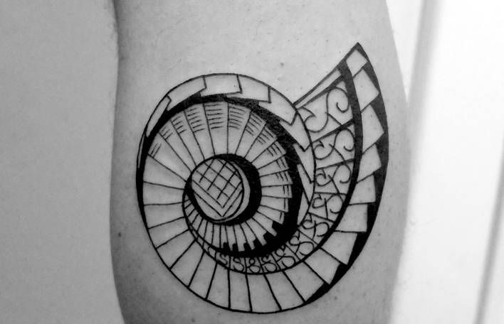 Spiral Shell Tattoo