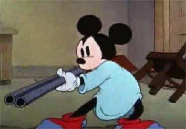 Mickey Mouse With A Gun