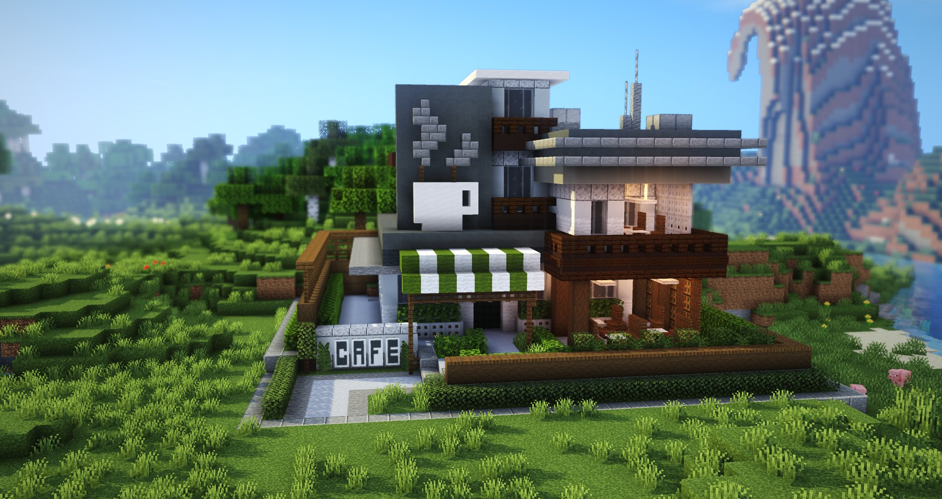 Minecraft Modern Shop Designs