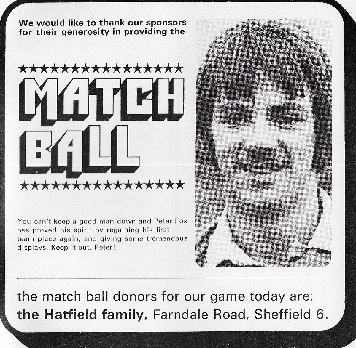 Day 1️⃣5️⃣ and here’s a good one... Goalkeeper Peter Fox went into our ...