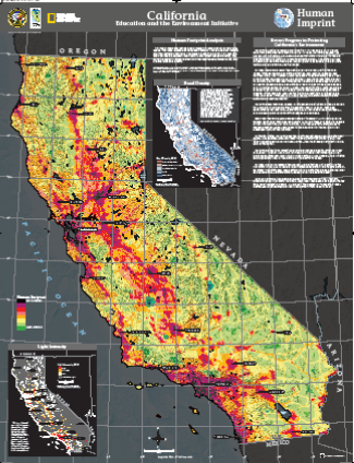 Population Density Map Of California California Distribution Map