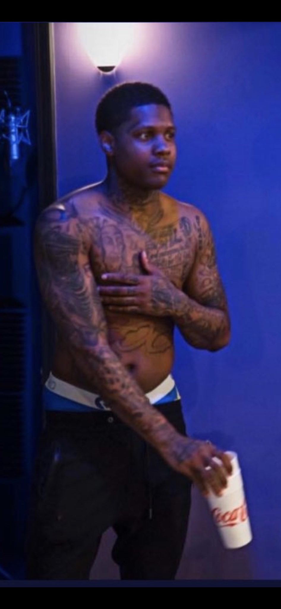 Lil Durk Chest Tattoos